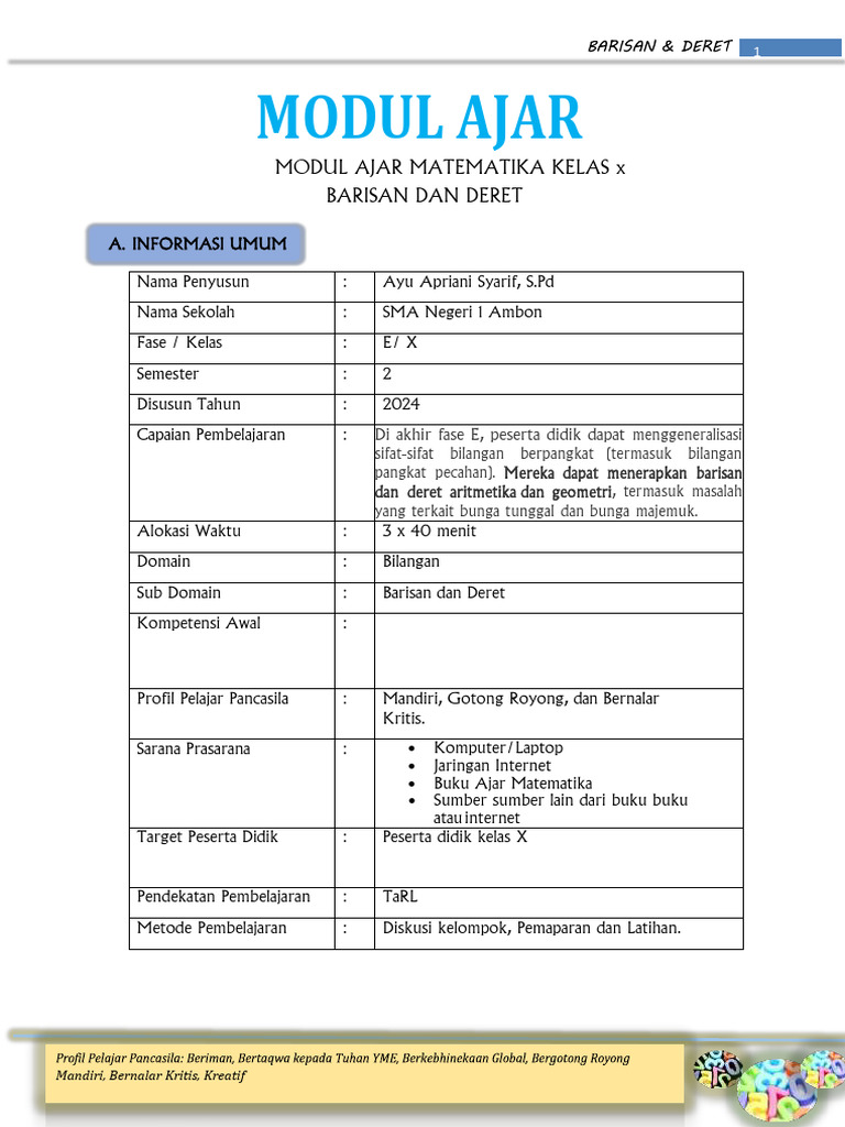 Aksi Nyata Modul TaRL | PDF