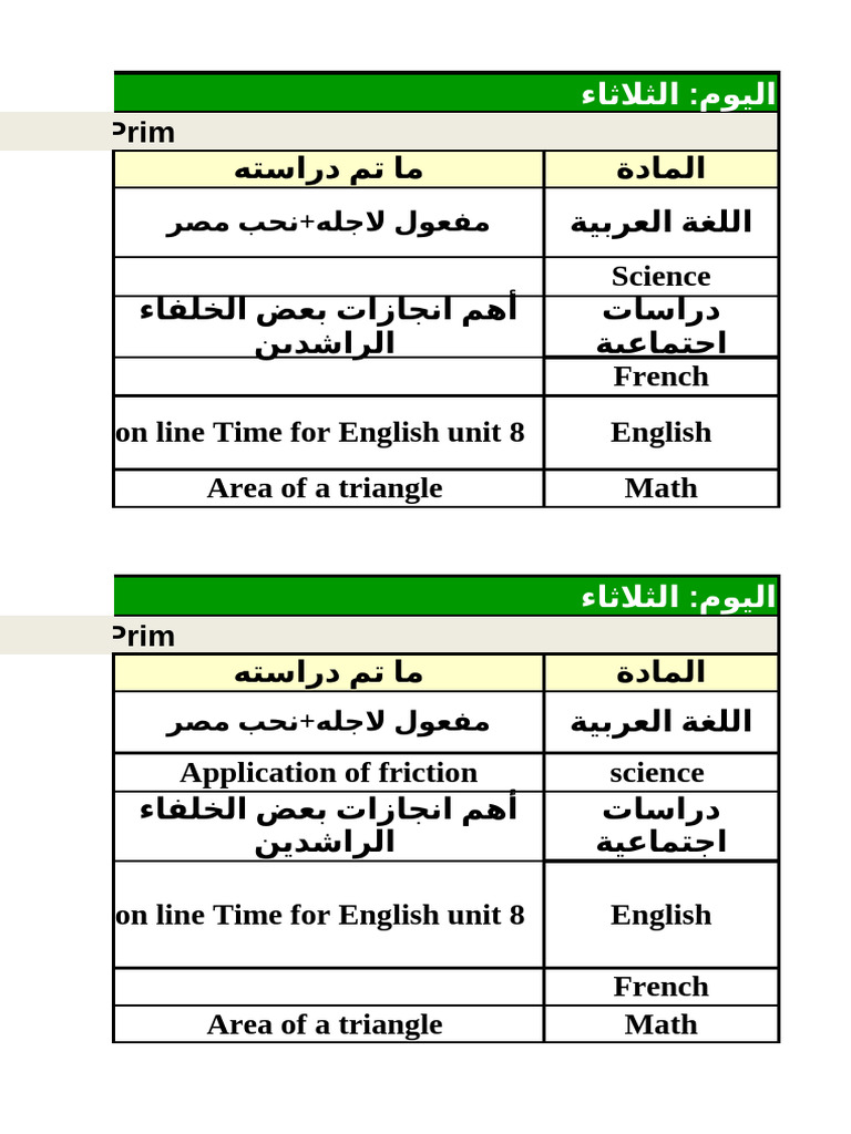 Science: 5A Prim | PDF