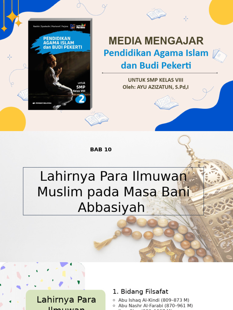 Bab 10 - Bab Lahirnya para Ilmuwan Muslim Pada Masa Bani Abbasiyah | PDF