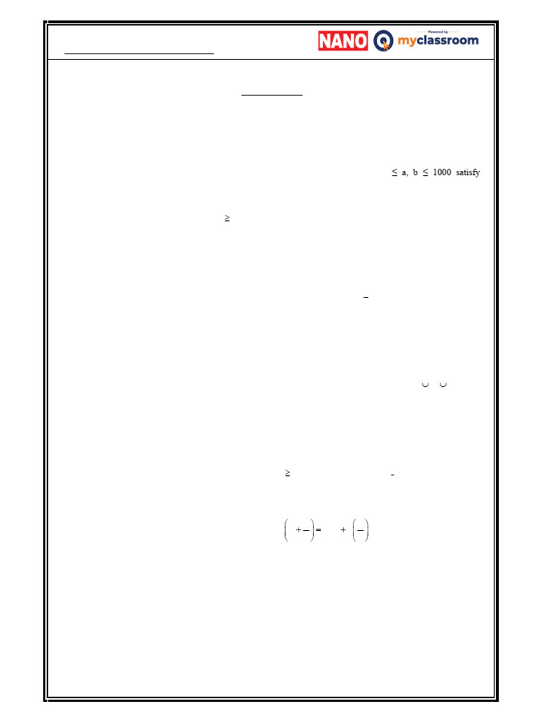 Final - Myclassroom-IOQM - Mock Test - Question Paper | PDF