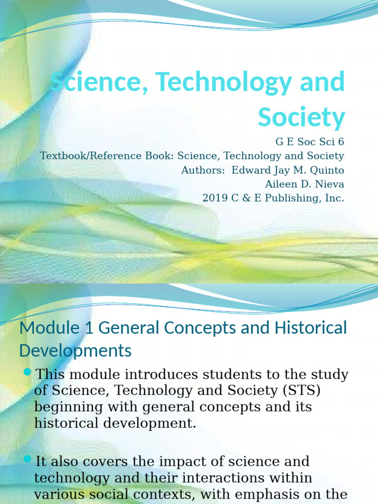 New PPT On STS 2024 | PDF | Science | Human