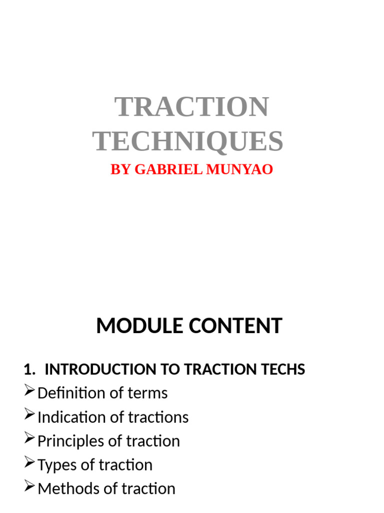 TRACTION | PDF