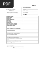 Police Clearance Form | PDF