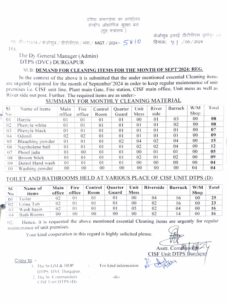 5810 Demand For Cleaning Items | PDF | Bathroom | Home & Garden