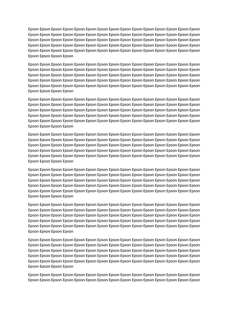 Tes Print Epson Warna | PDF