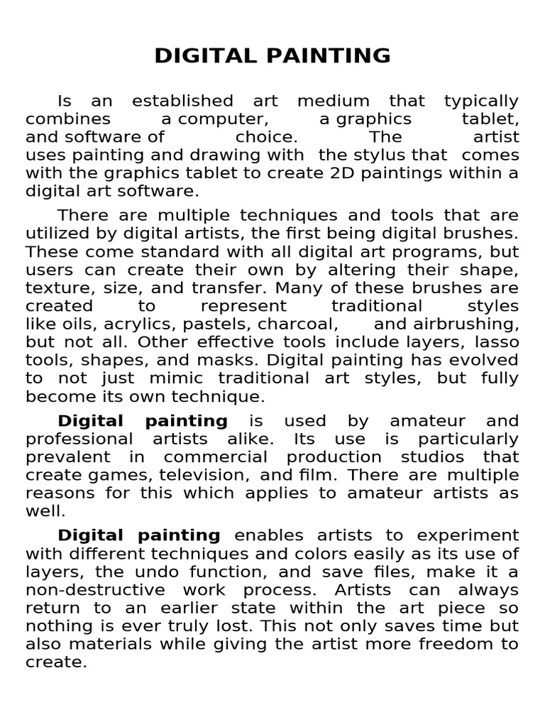 Digital Painting | PDF