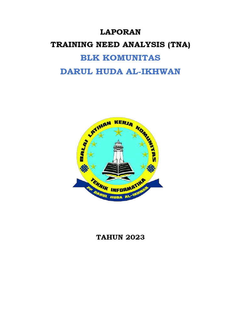 A. TNA BLK KOMUNITAS DARUL HUDA AL-IKHWAN | PDF