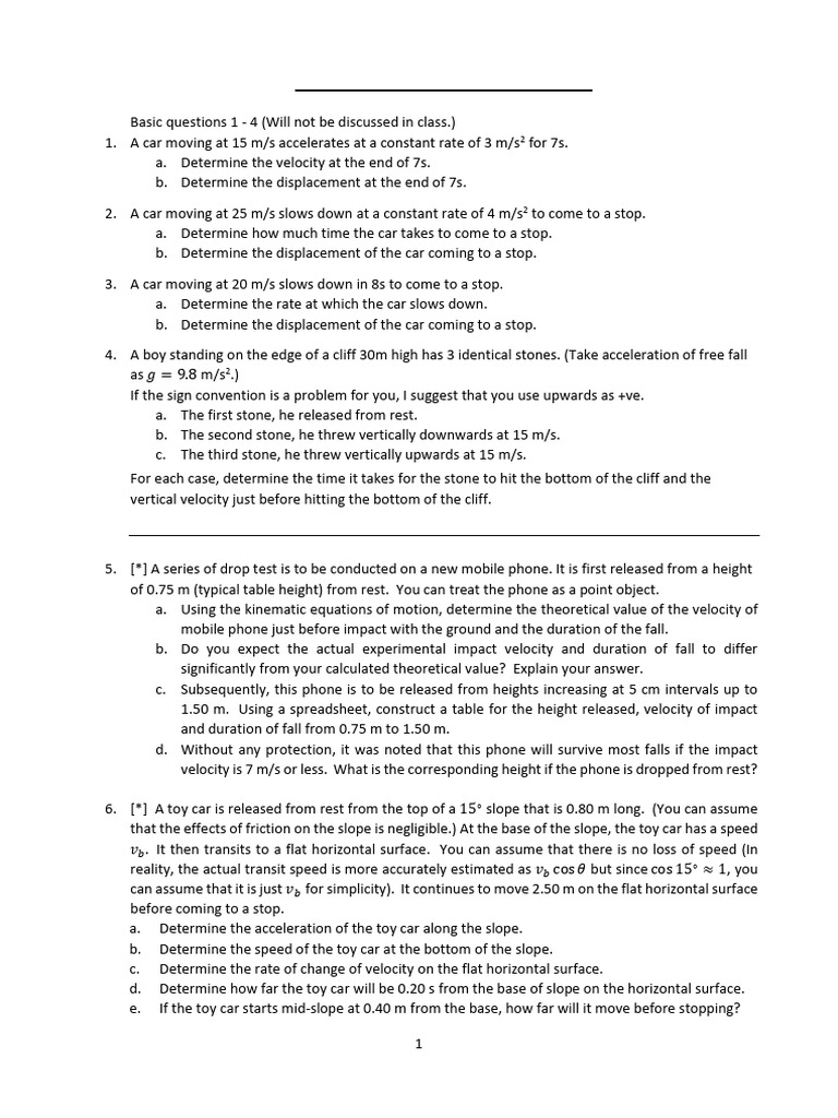 2023 PH1012 Tut 2 - Updated | PDF