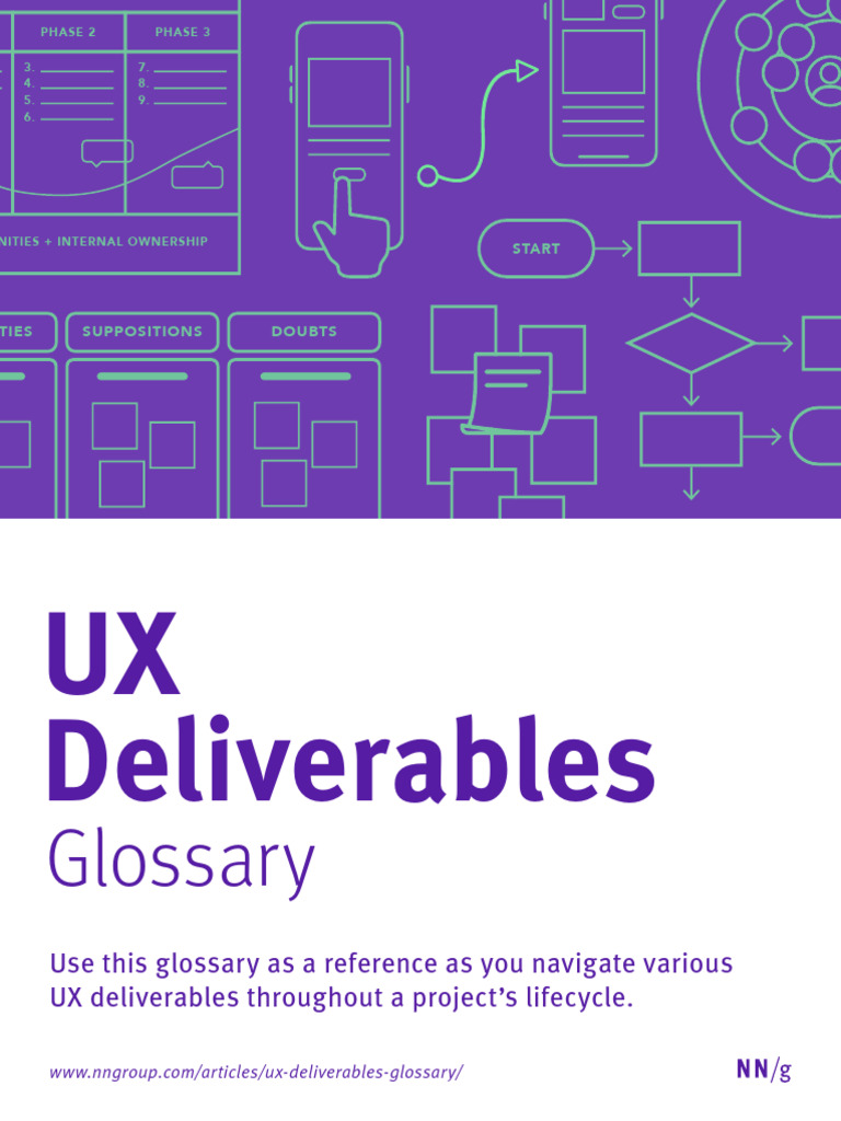 UX Deliverables Glossary Booklet | PDF