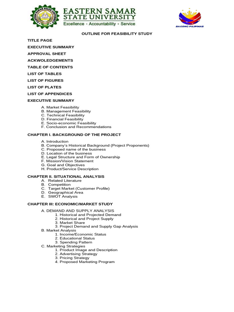 Outline For Feasibility Study | PDF