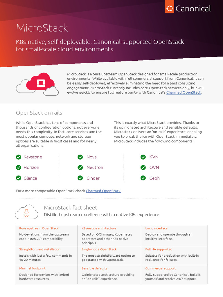 Datasheet - MicroStack | PDF
