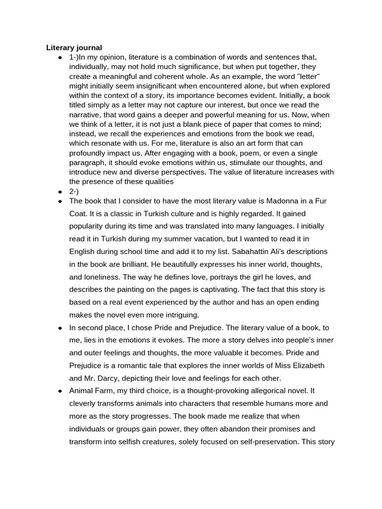 Literary Journal | PDF