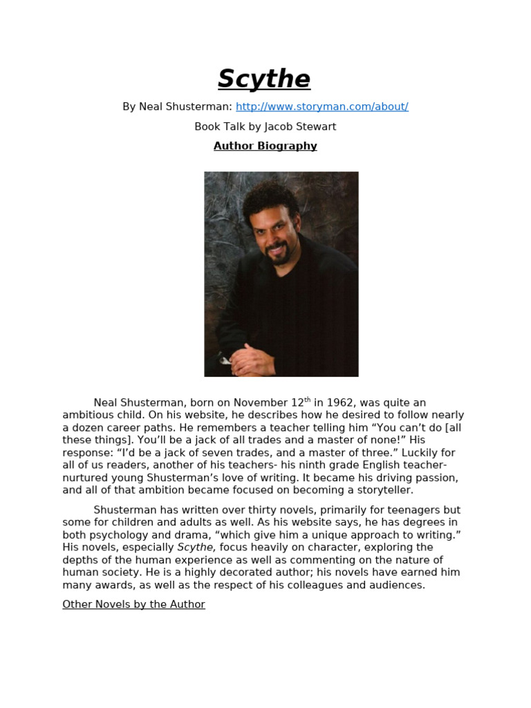 Jacob Stewart ENGL 112B Book Talk | PDF