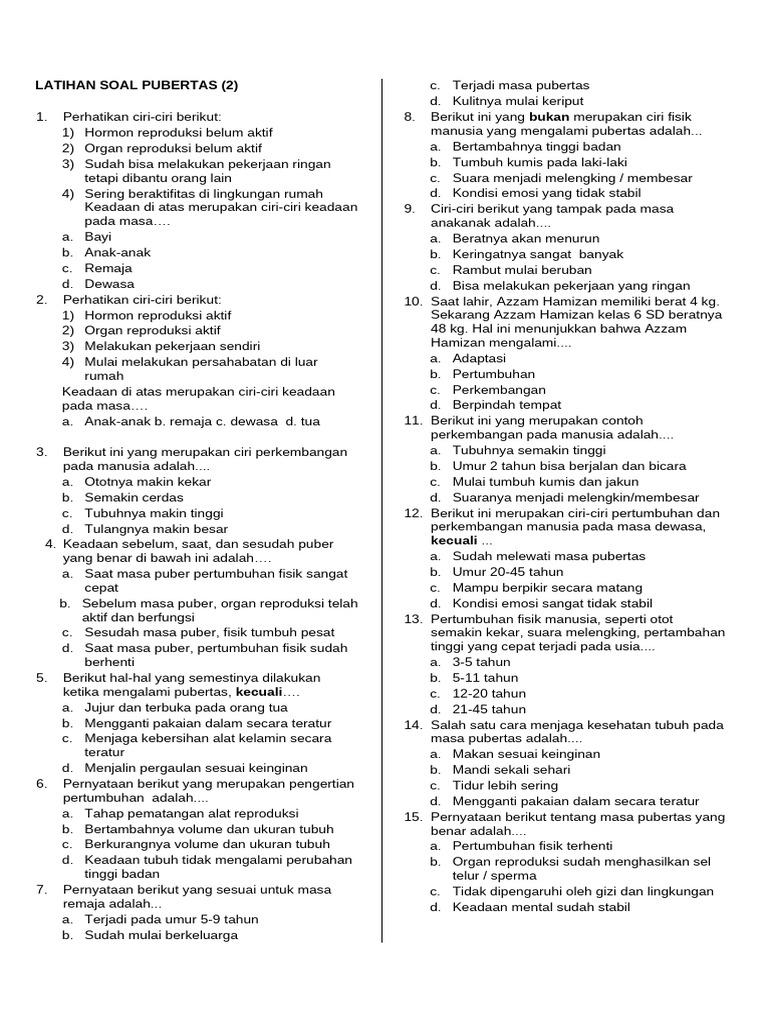 LATSO PUBERTAS 2 Docx1724630275 | PDF