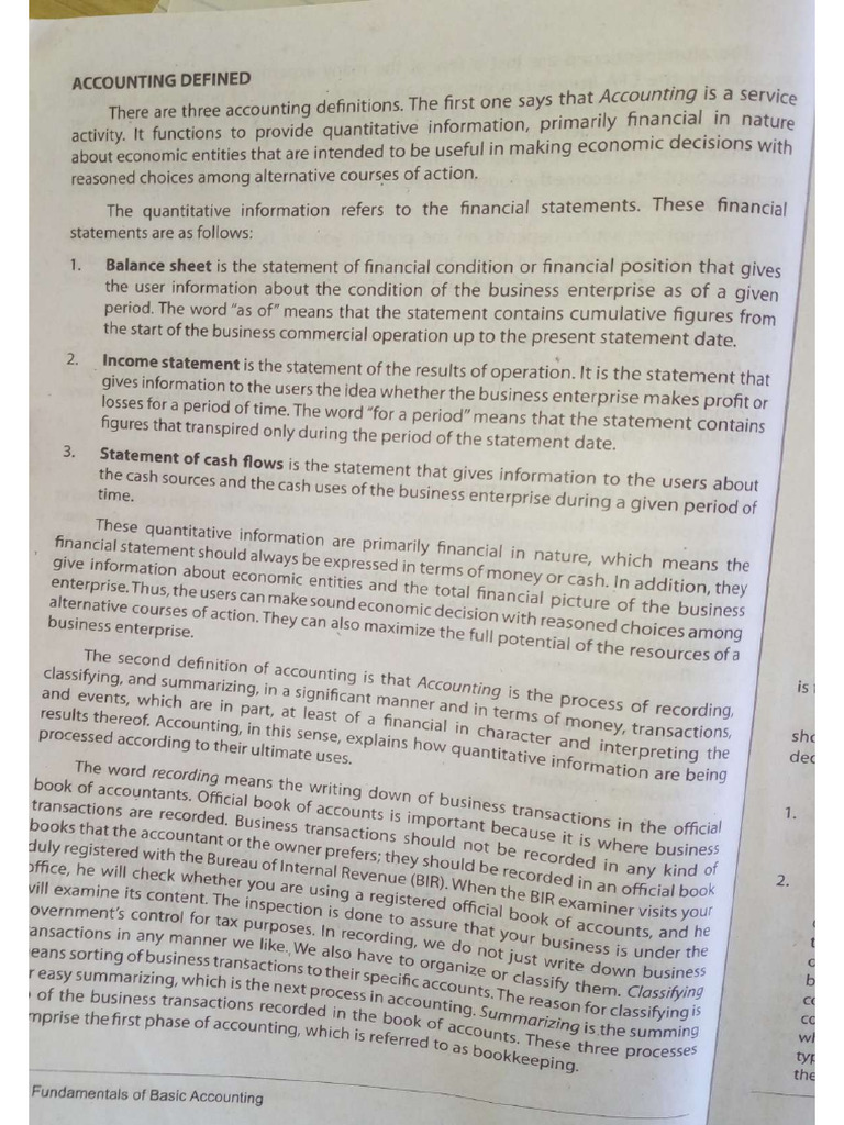 ACCTG 1 - Chapter 1 | PDF