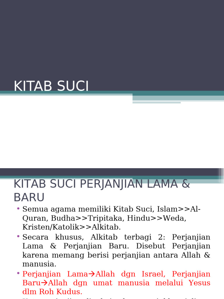 Struktur dan Isi Kitab Suci Kristen | PDF