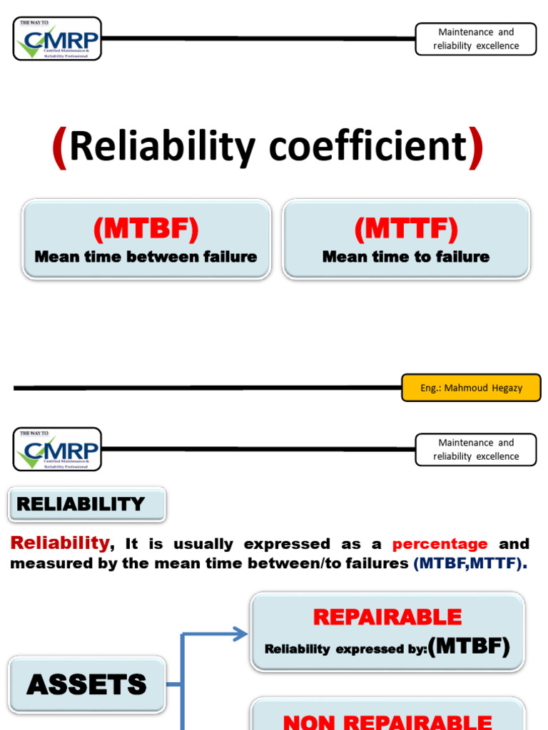MTFB & MTTR | PDF