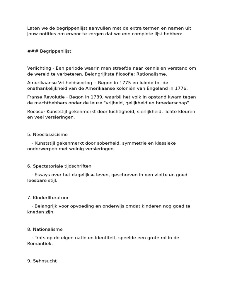 Begrippenlijst | PDF
