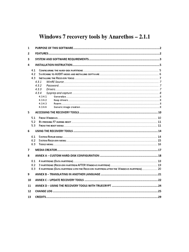 Anatheros Instructions | PDF | Booting | Windows 7