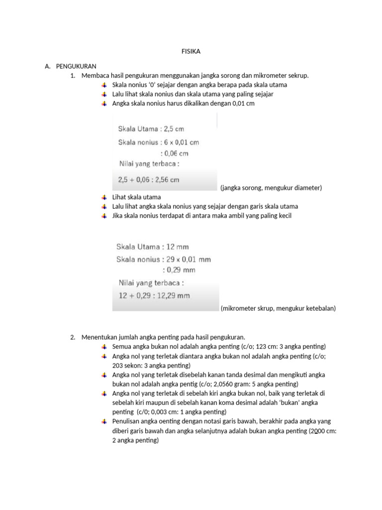 Rangkuman Fisika Kelas X | PDF
