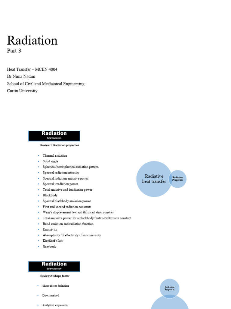 Lecture 10 - Radiation 3 | PDF