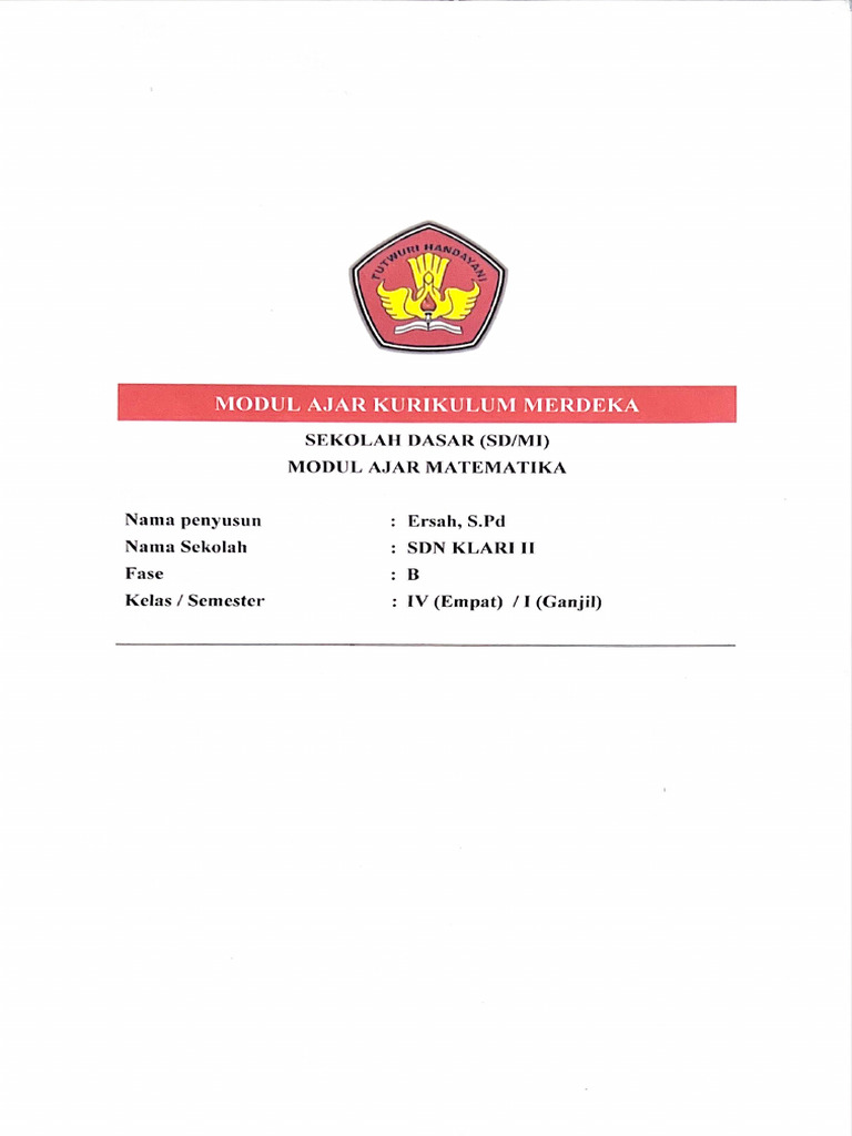 Modul Ajar Bu Ersah | PDF