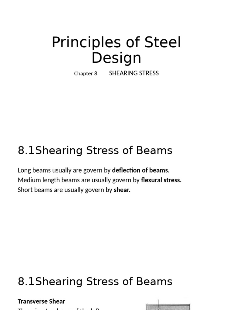 Principles of Steel Design - Chapter 8 - B | PDF