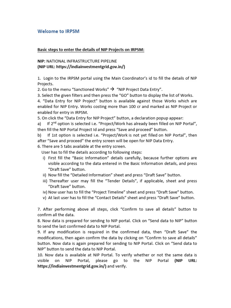 IRPSM Basic Steps | PDF | Business