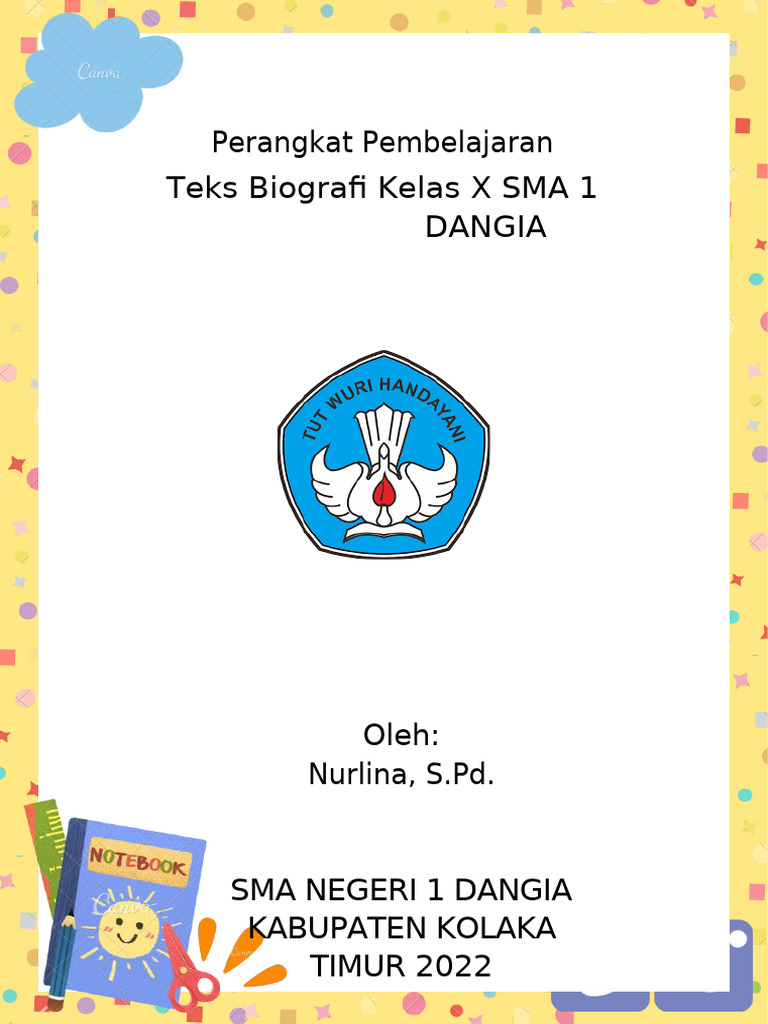 Modul Ajar Teks Biografi - NURLINA - SMAN 1 DANGIA | PDF