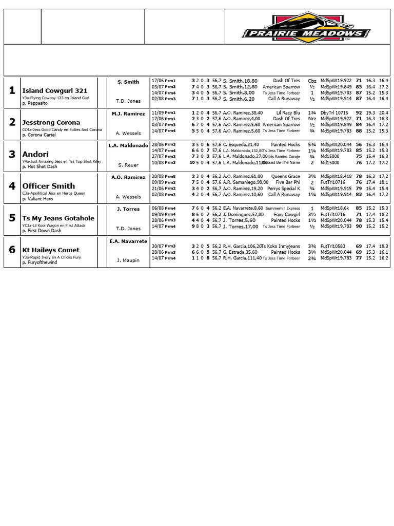 1 - Prairie Meadows RETROSPECTO | PDF