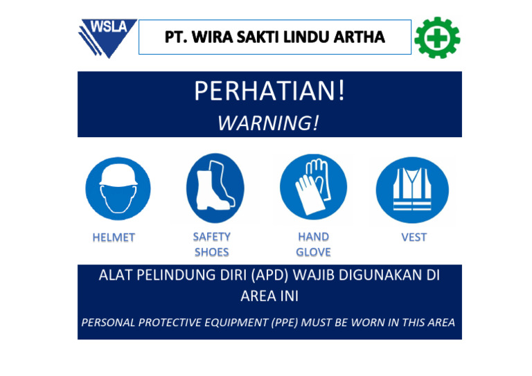 Banner Wajib APD (P 100 CM X T 80 CM) RANGKAP 2 | PDF