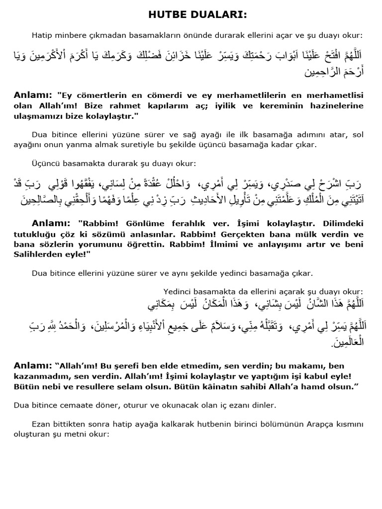 Hutbe Dualari | PDF