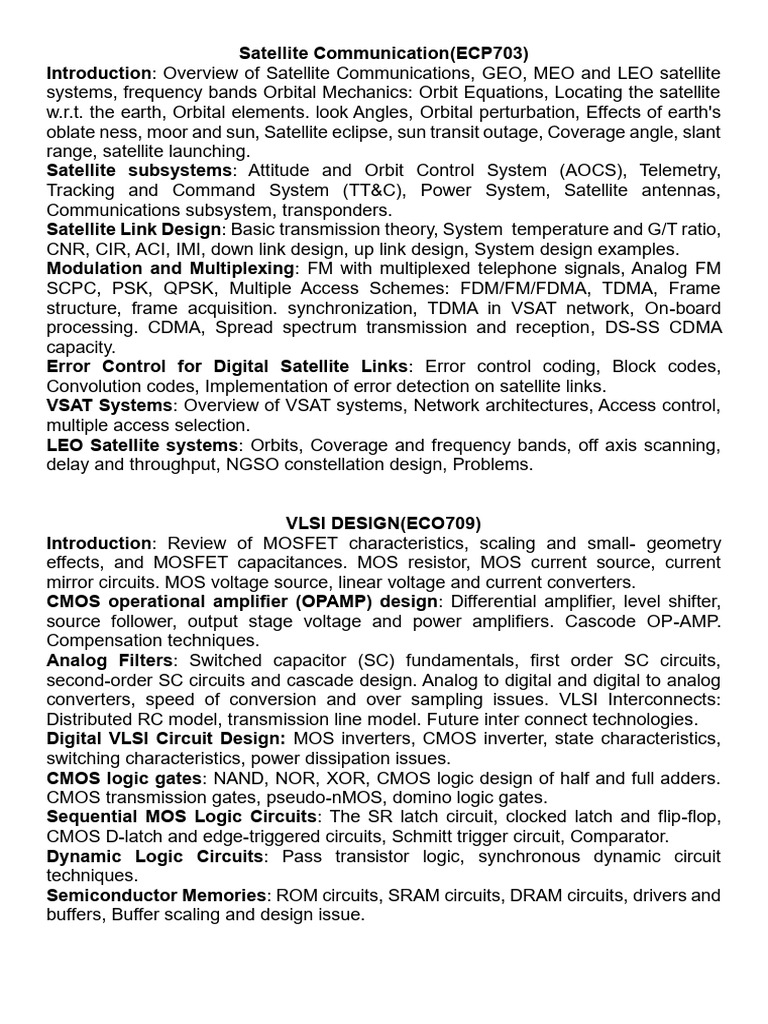 7th Sem Syllabus | PDF