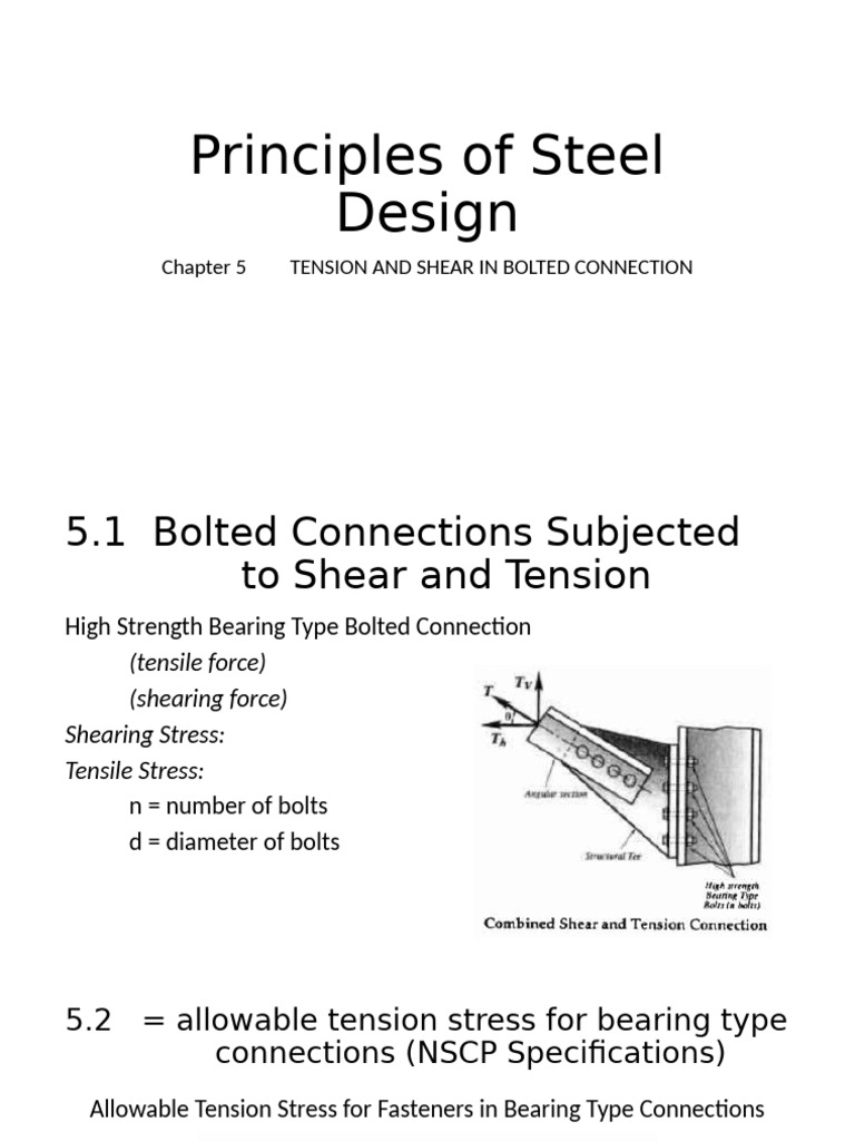 Principles of Steel Design - Chapter 5 - B | PDF
