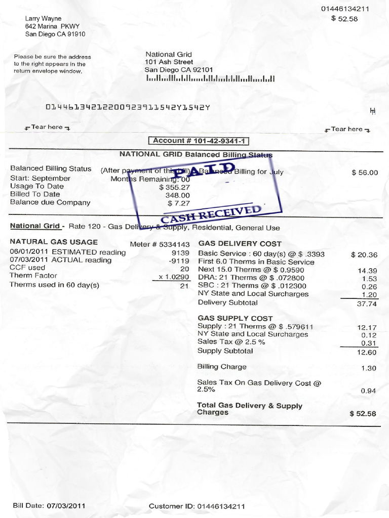 Bill Gas Usa | PDF