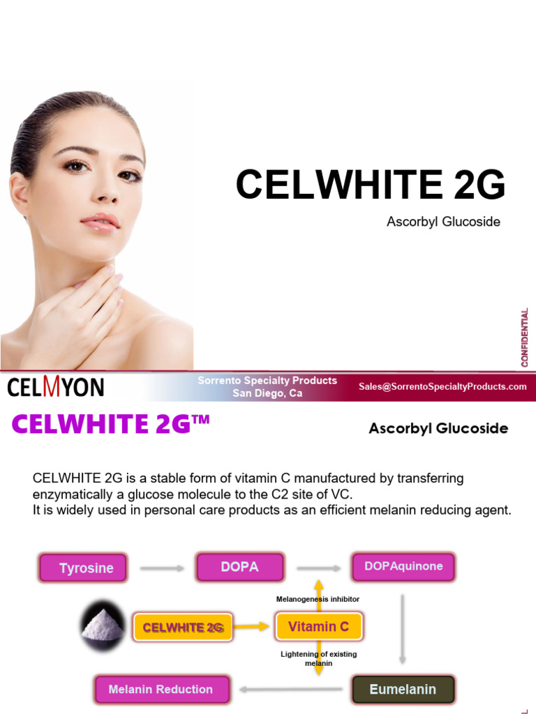 Ascorbyl Glucoside Sorrento PPT - CELWHITE - 2G | PDF