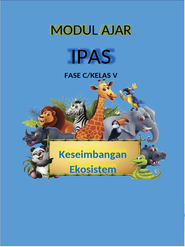 Modul Ajar Ekosistem Kelas 5 Buk Ida Revisi | PDF
