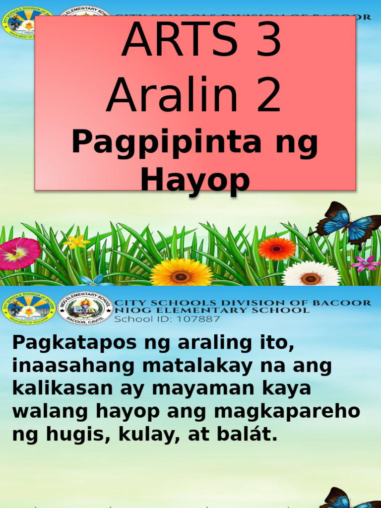 ARts - QUARTER2.Aralin2.PAGPIPINTA NG HAYOP | PDF