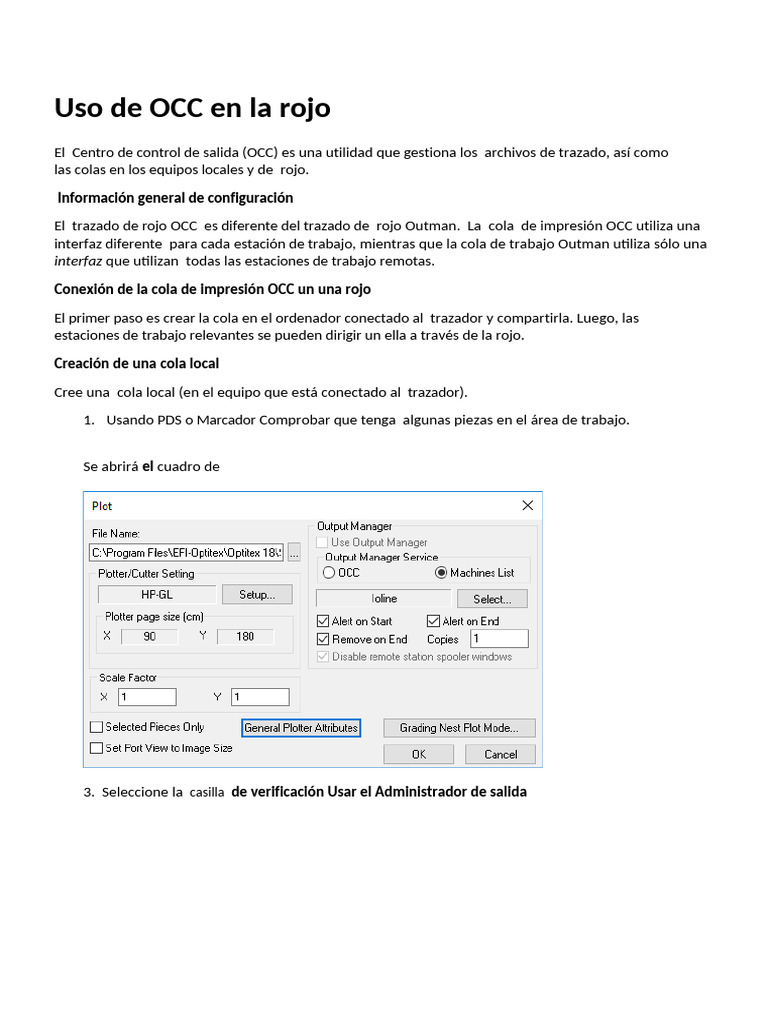 OCC Optitex Plotter | PDF