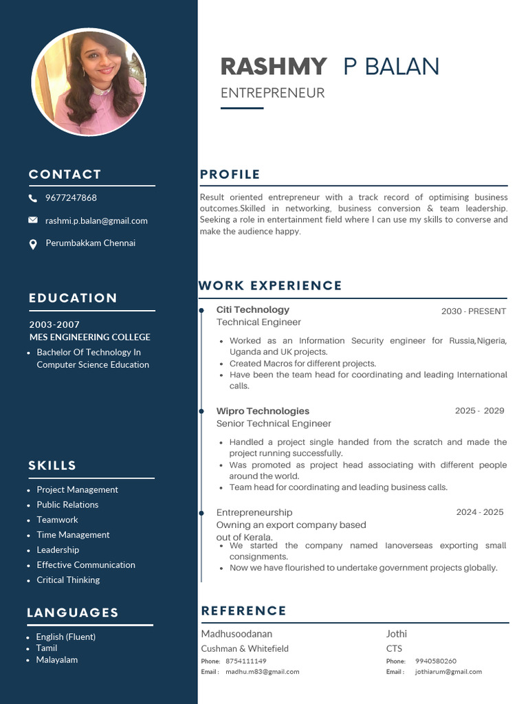 Rashmy CV | PDF