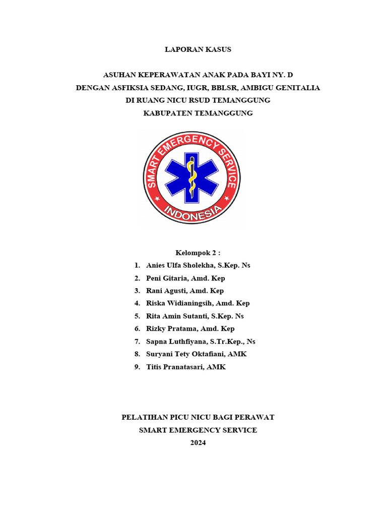 Asuhan Keperawatan Pelatihan Picu Nicu Kelompok 2 Edit | PDF