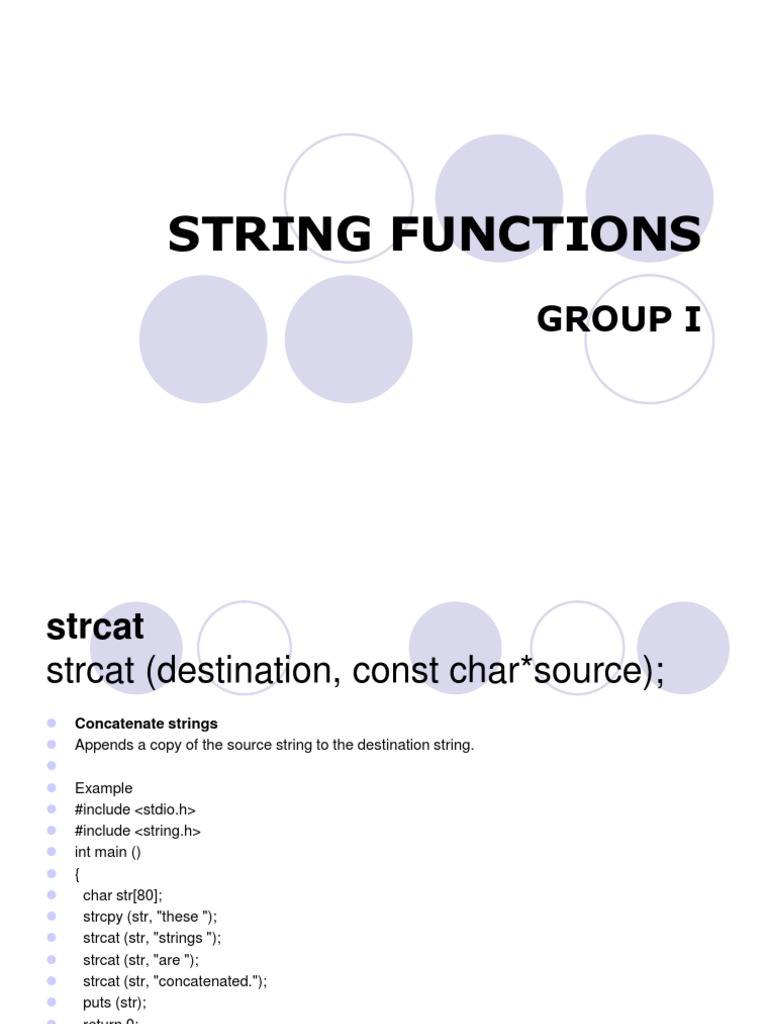C++ String Fuctions | Download Free PDF | String (Computer Science) | Computer Data