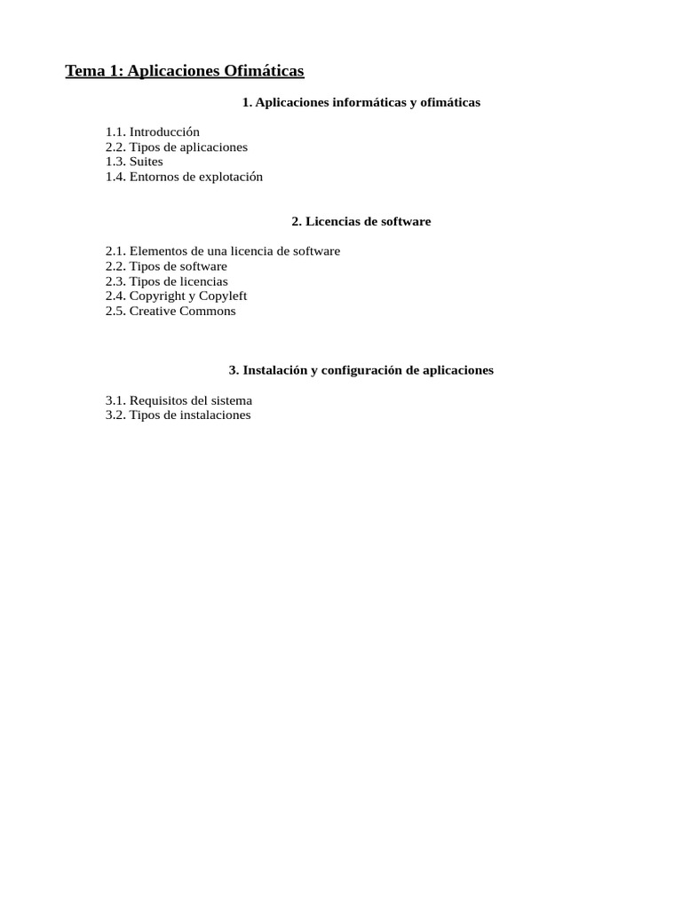 Aplicaciones Ofimáticas | PDF