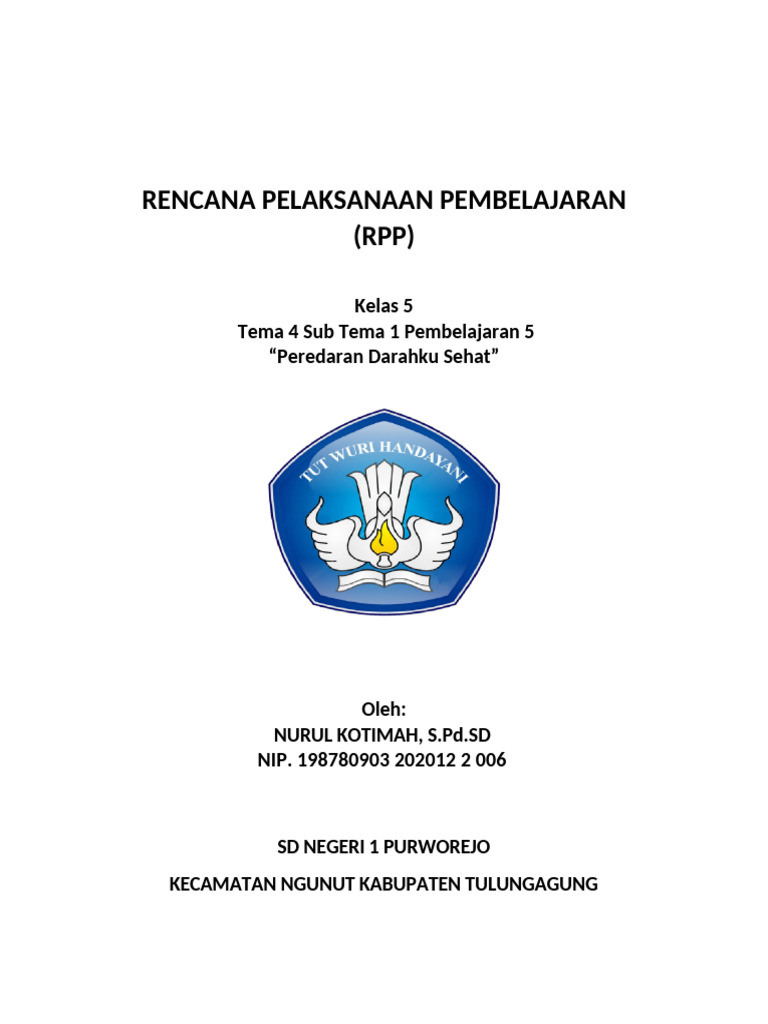 RPP Kelas 5 Akreditasi | PDF