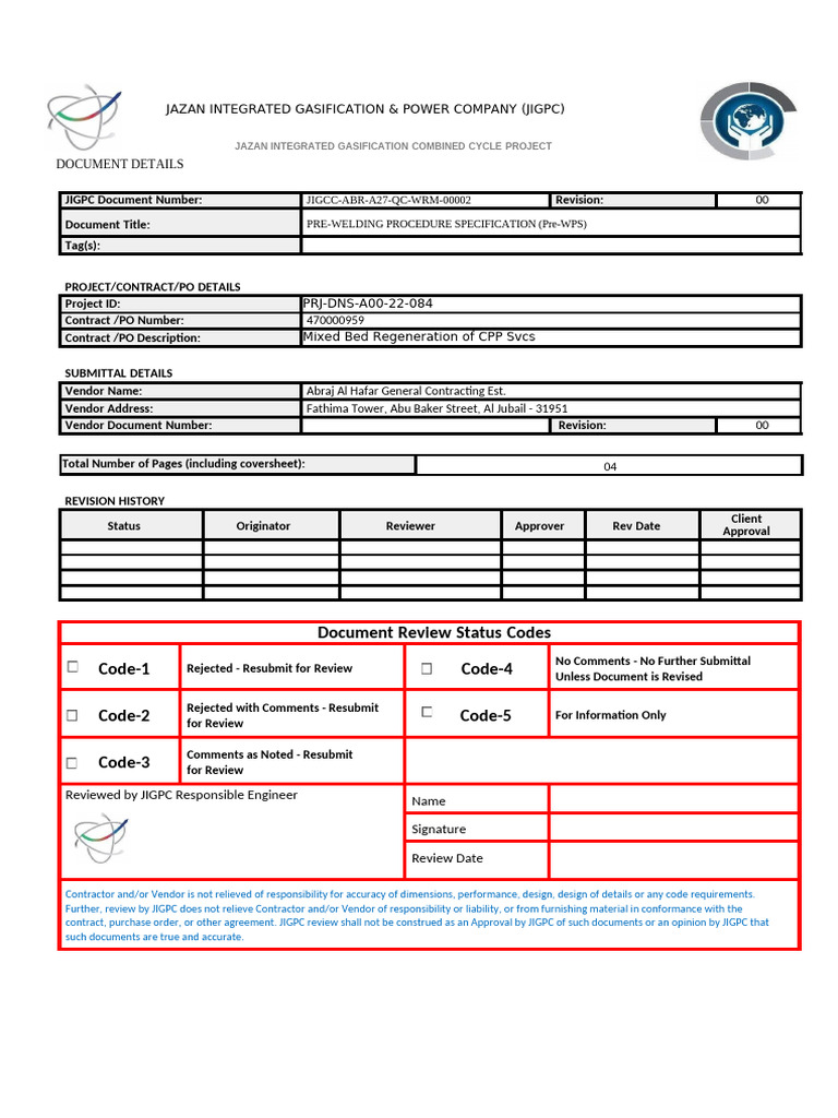 Jigcc Abr A27 QC WRM 00002 | PDF