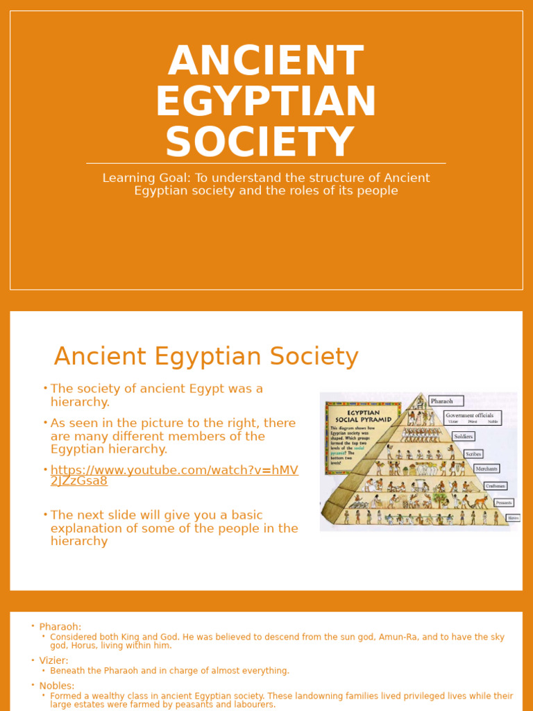 Lesson 12 - The Egyptian Society | PDF