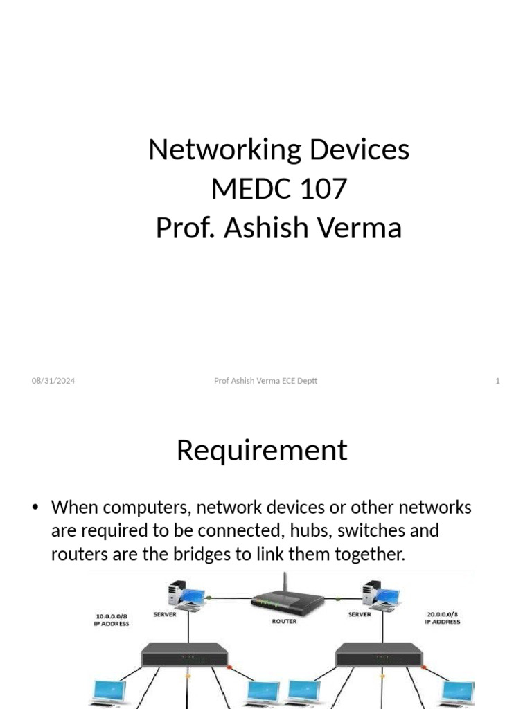 Network Devices - Slide Show | PDF