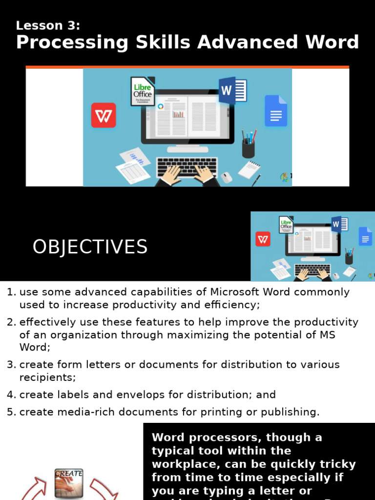 Lesson 003 Etech Word Processor | PDF
