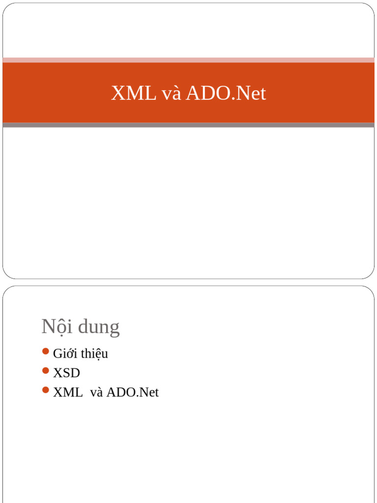02 XML Va Adonet | PDF