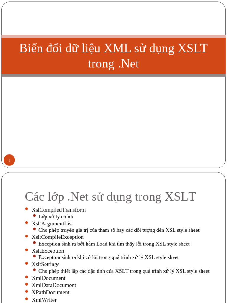 01 Bien Doi Du Lieu XML Voi XSLT | PDF